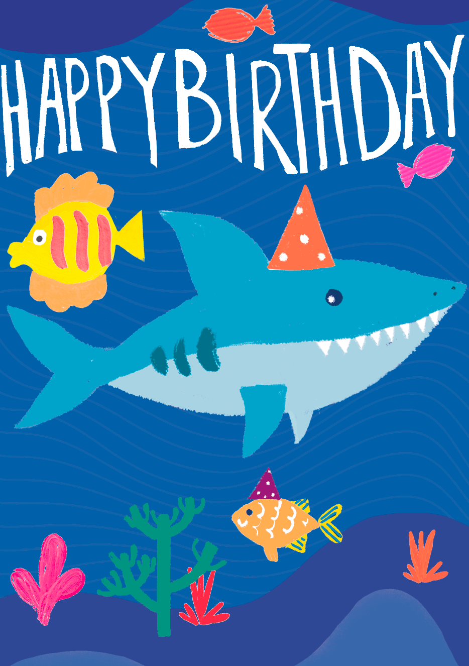 Paper Salad - Sea Shark Birthday Card #SE2436