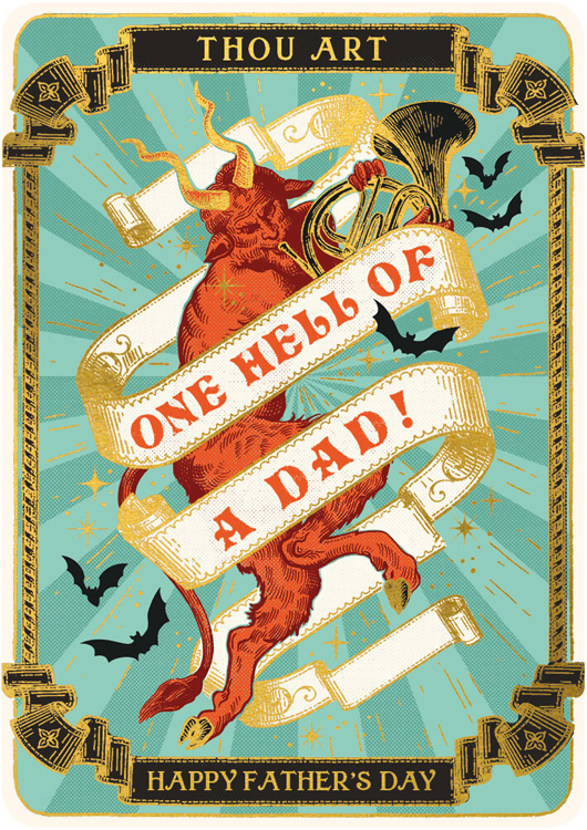 The Art File - Hell Of A Dad Father's Day Card #AFHZF04