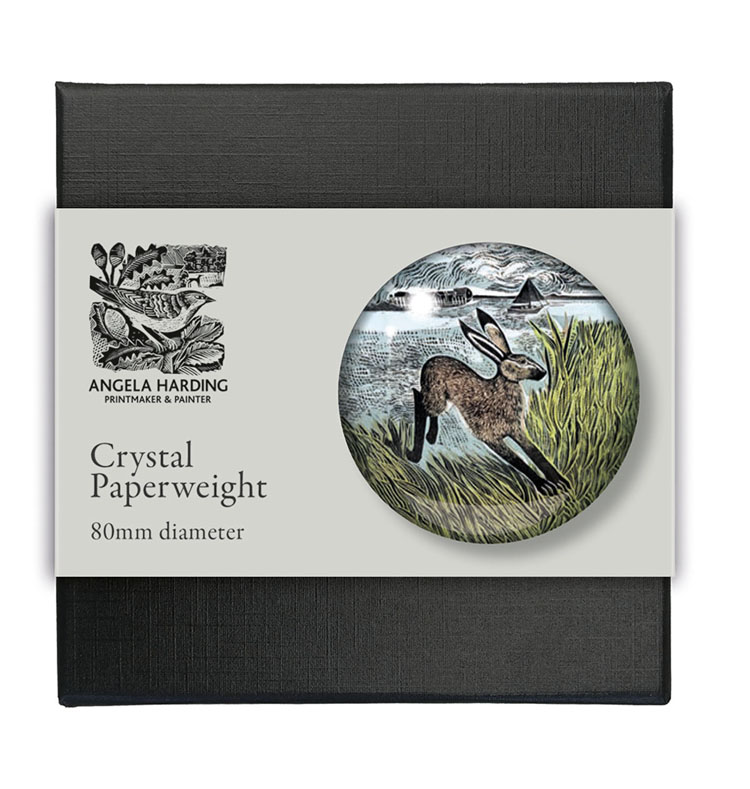 Museums & Galleries - Amanda Harding Young Hare Crystal Paperweight #PAP516
