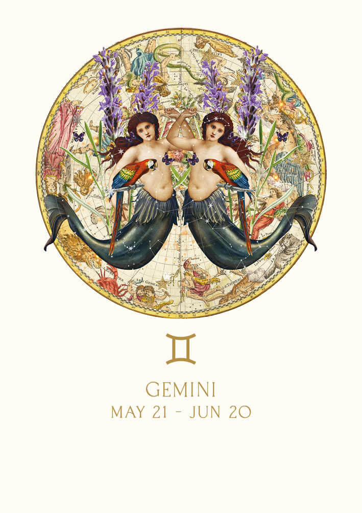 The Art File - Gemini Zodiac Baby Card #AFZD03