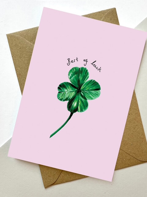 Max Made Me Do It - Good Luck Clover Good Luck Greeting Card #MFAV16