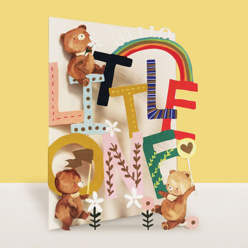 Alljoy Design - Diecut Hello Bear Baby Card #AL174