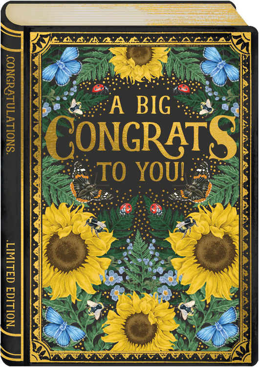 The Art File - Sunflowers Congratulations Card #AFRY24