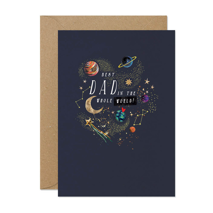 Stephanie Davies - Best Dad Space Father's Day Card #SDDD14