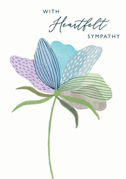 Laura Darrington Design - Heartfelt Sympathy Greeting Card #LDED02