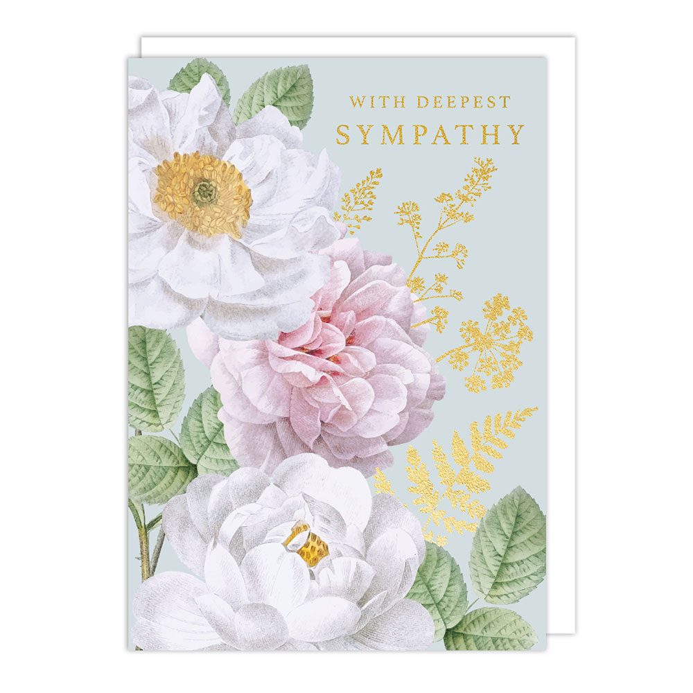 Ling Design - white Sympathy Card #LNQ0410