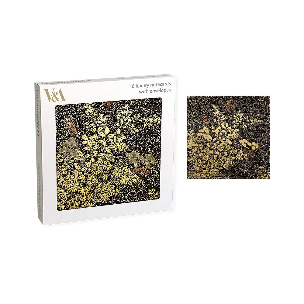 Museums & Galleries - V&A Lacquered Writing Box Luxury Square Notecard ...