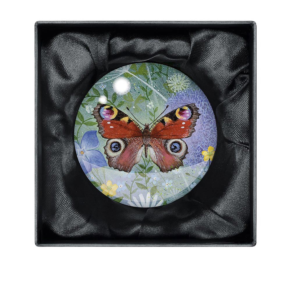 Museums & Galleries - Lucy Grossmith Peacock Butterfly Paperweight #PAP510